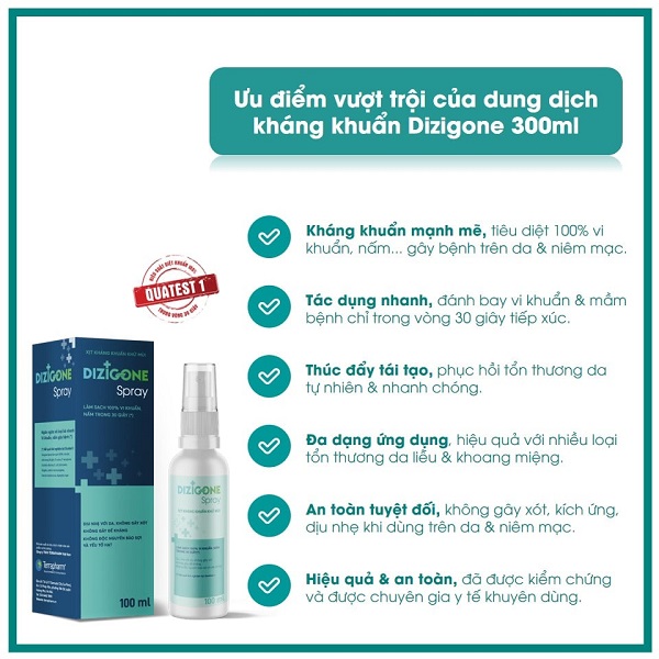 Dung dịch kháng khuẩn Dizigone Spray 100ml - Dizigone - Kháng khuẩn ...